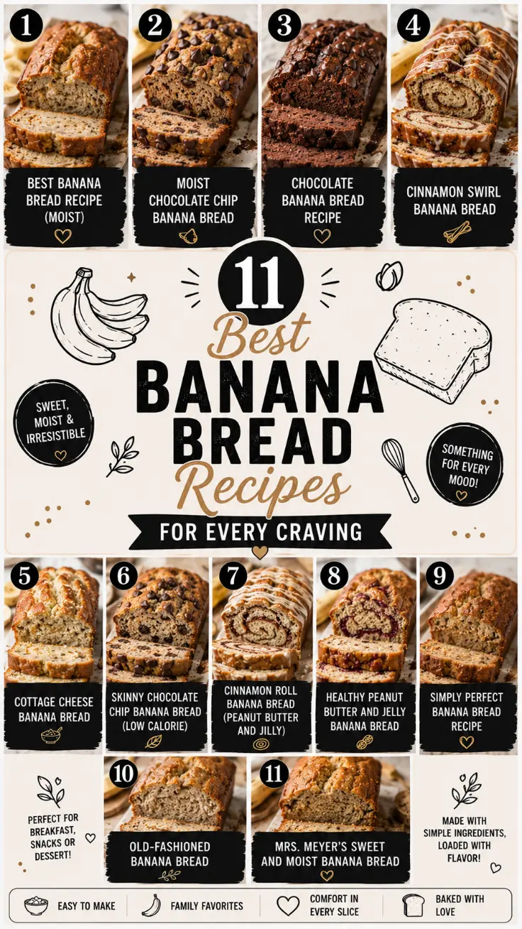 11 Best Banana Bread Recipes for Every Craving